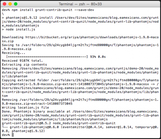 Evaluar código con qUnit y Grunt | eamexicano